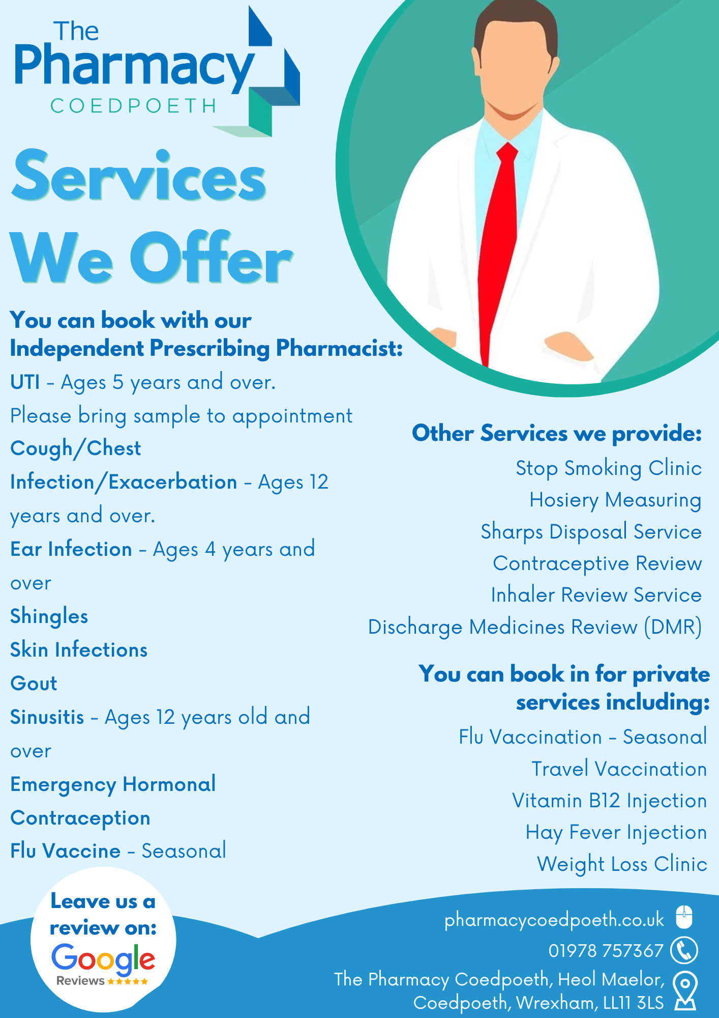 Independent Prescriber (IP) Service | The Pharmacy Coedpoeth